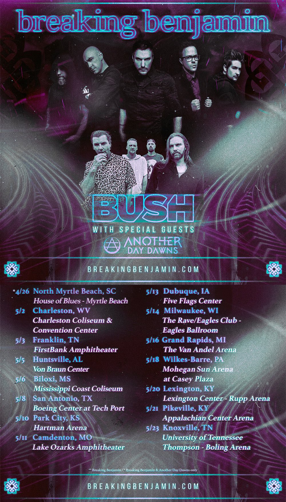 Breaking Benjamin and Bush announce spring tour – ROCK REPORT